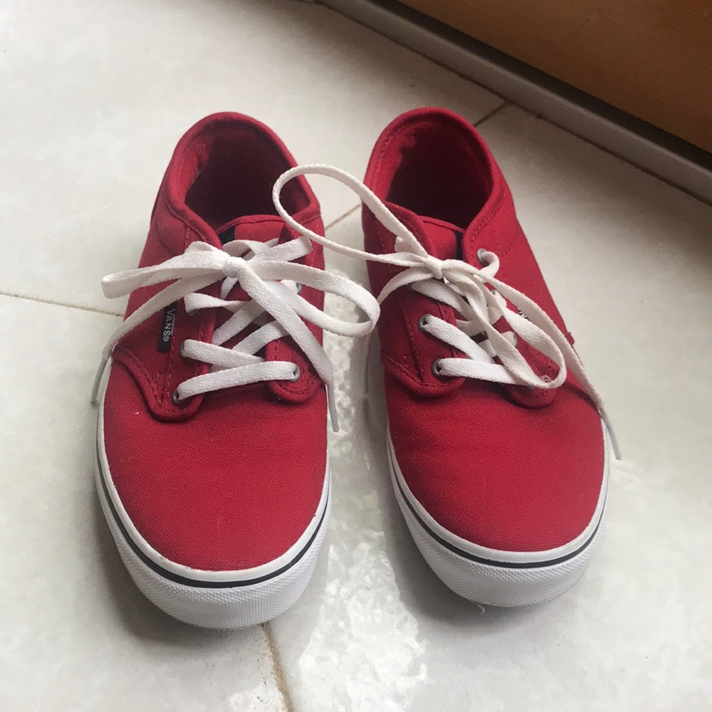 Red Vans Sneakers Excellent Condition - Gem